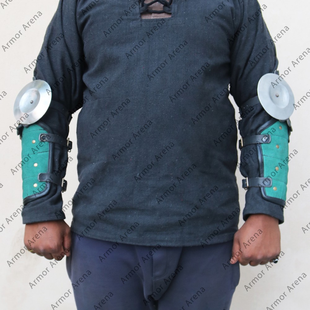 Woolen Bracer with Elbow – Authentic Medieval Arm Guards