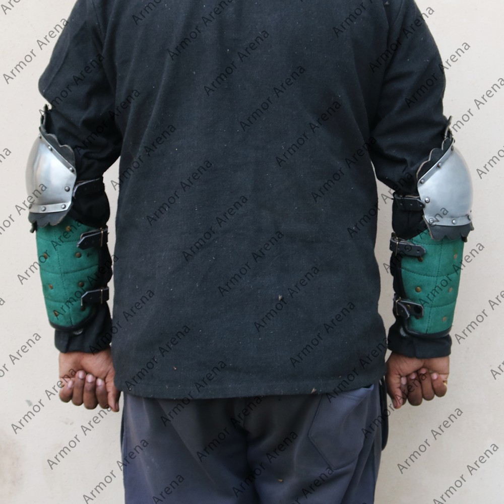 Woolen Bracer with Elbow – Authentic Medieval Arm Guards