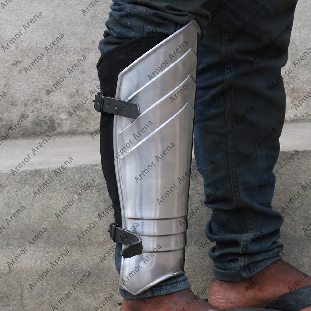 Medieval Gothic Greaves