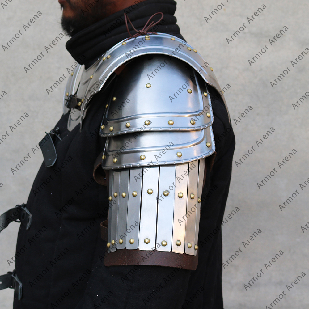 Medieval Knight Gorget with Pouldrons